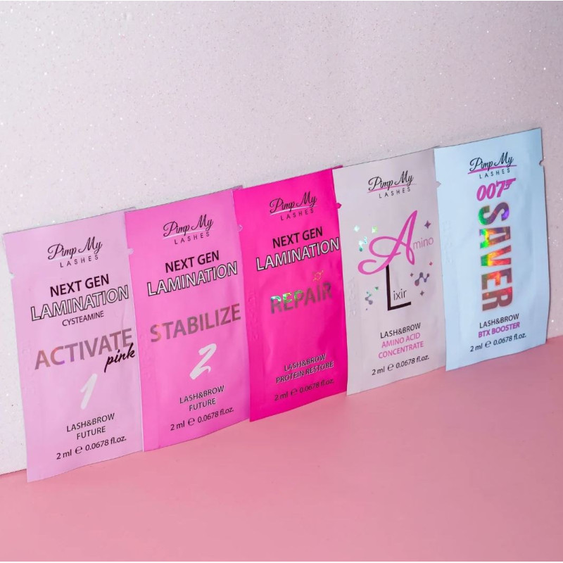 NEXT GEN Korean Lash & Brow Lamination Sachet Kit + Powder Pimp My Lashes