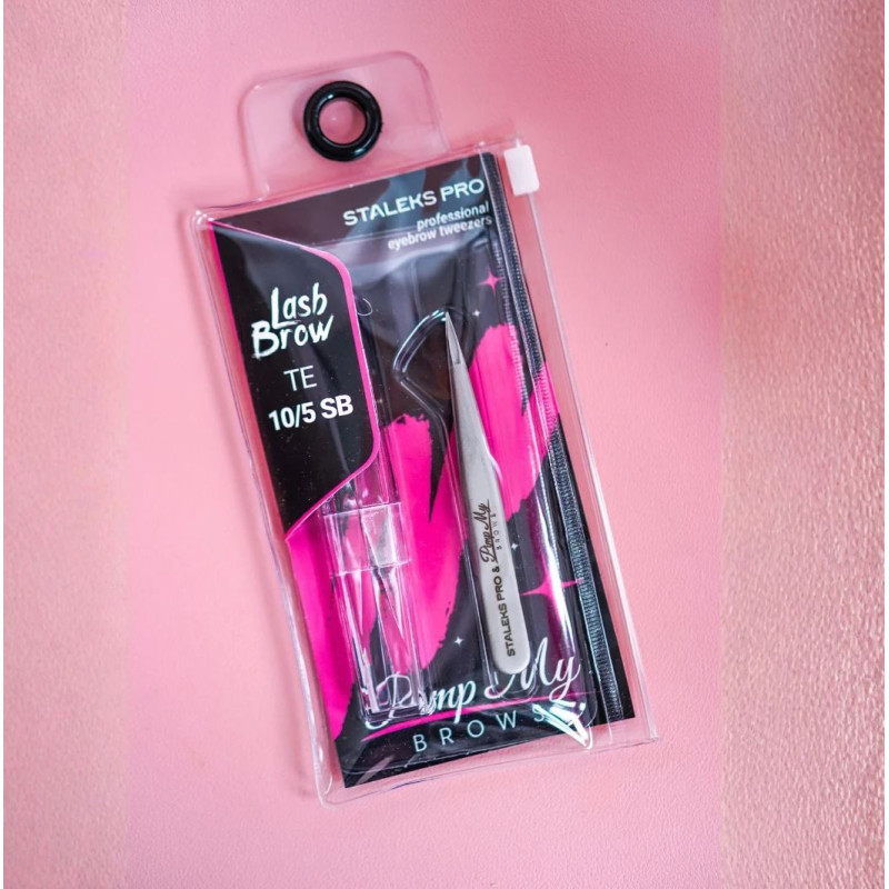 Eyebrow Tweezers TE-10/5 SB Pimp My Brows x STALEKS PRO