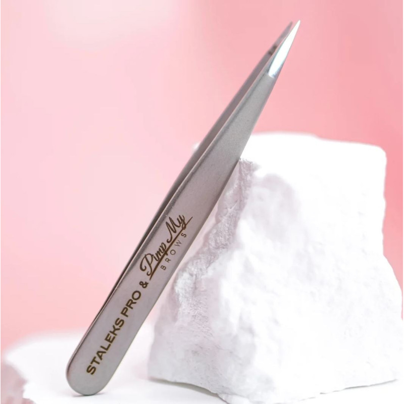 Eyebrow Tweezers TE-10/5 SB Pimp My Brows x STALEKS PRO